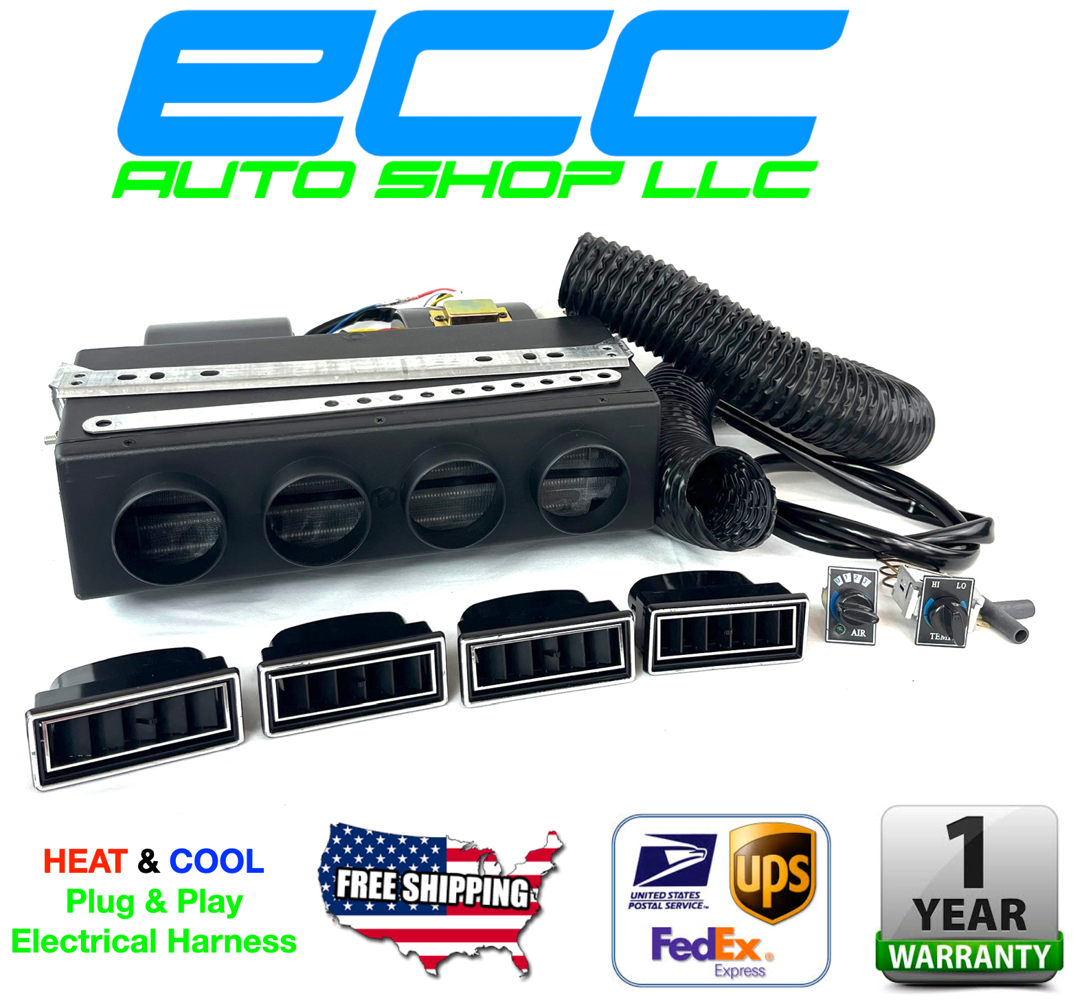 Universal Air Conditioning Kit Under Dash 450-000 DDCL H/C 12V – ECC ...