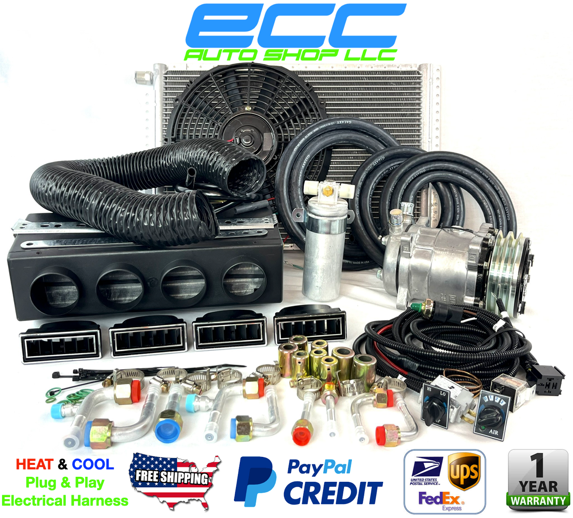 NEW A/C-KIT UNDER DASH EVAPORATOR COMPRESSOR 404 HEAT & COOL DDCL & EL ...